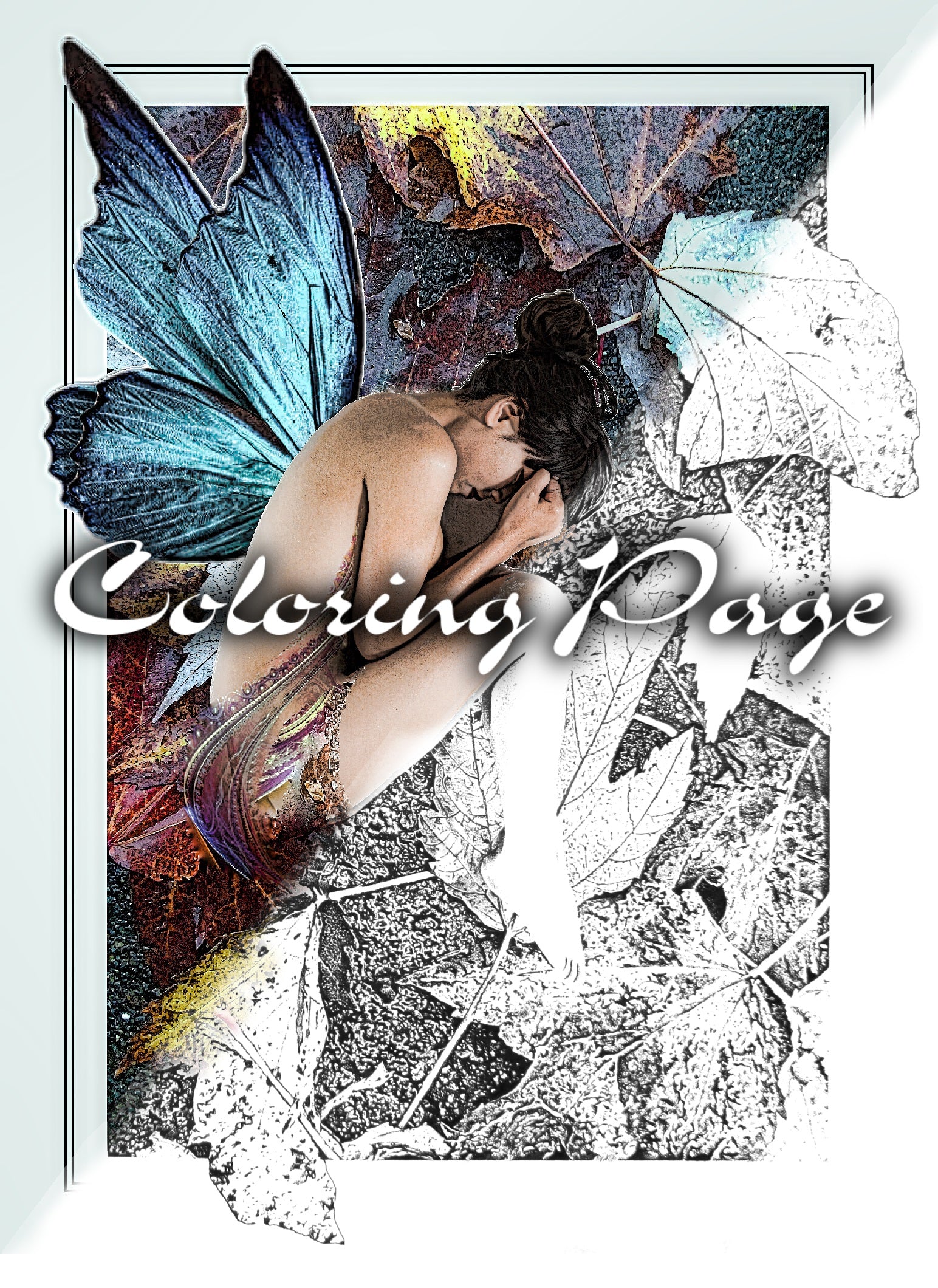 fairys with wings coloring pages