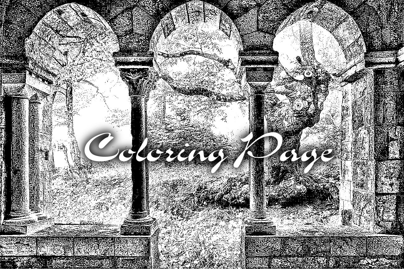 medieval colouring pages printable